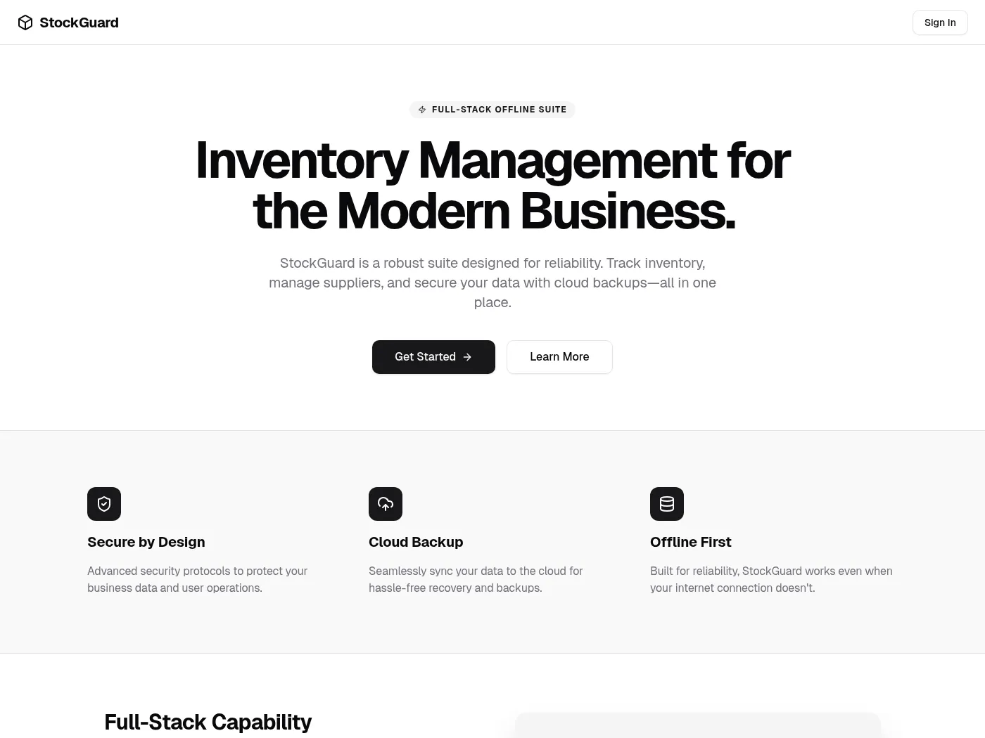 StockGuard Inventory Suite