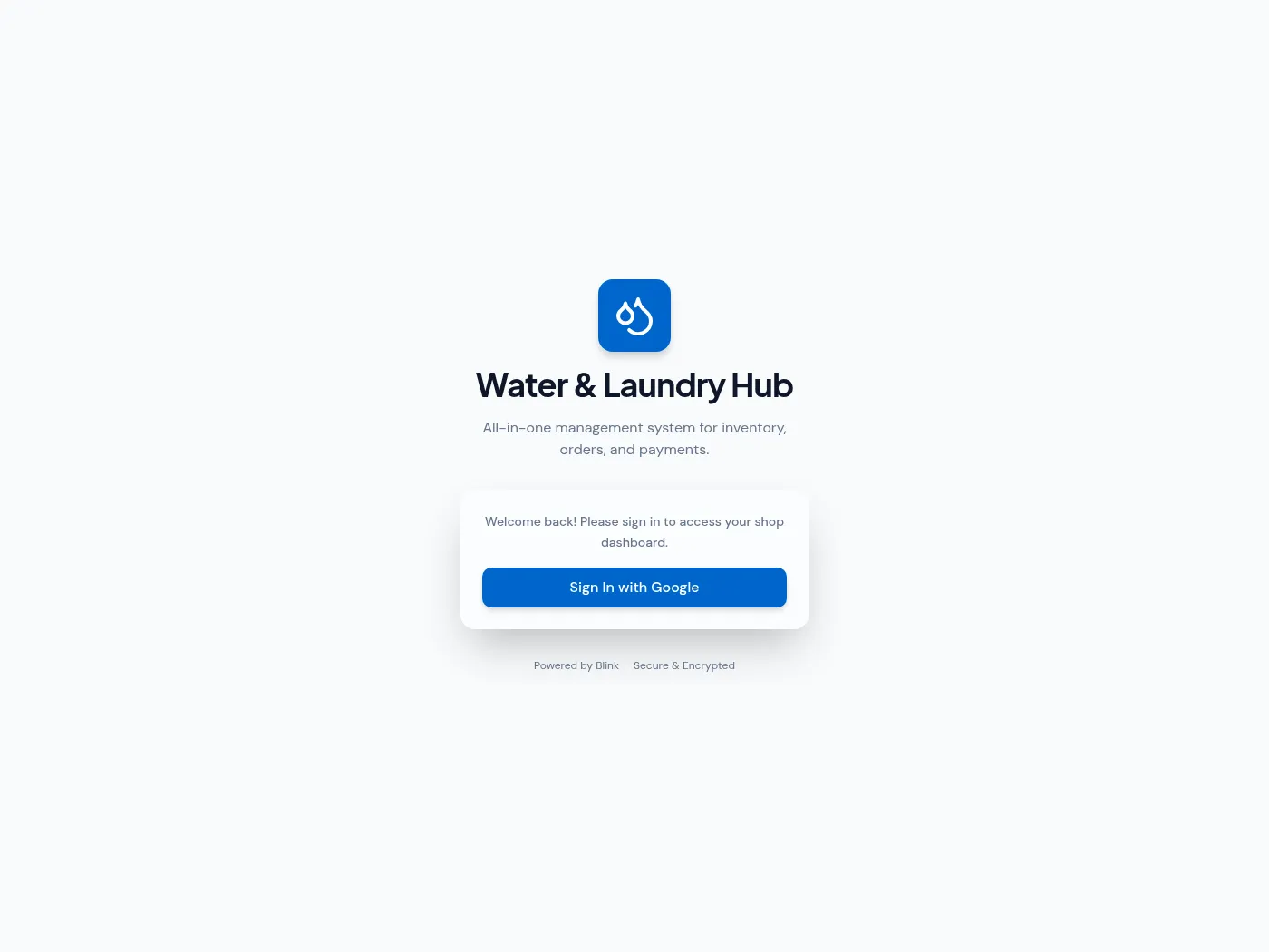 Water & Laundry Manager
