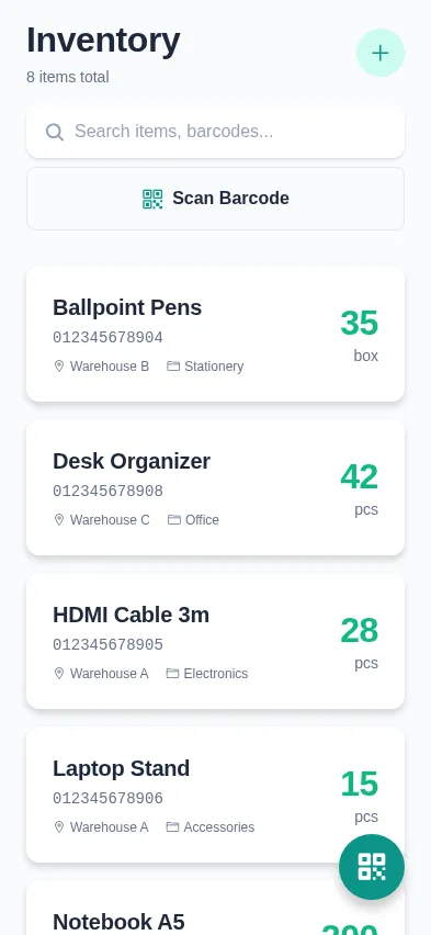 OrcaScan Inventory App