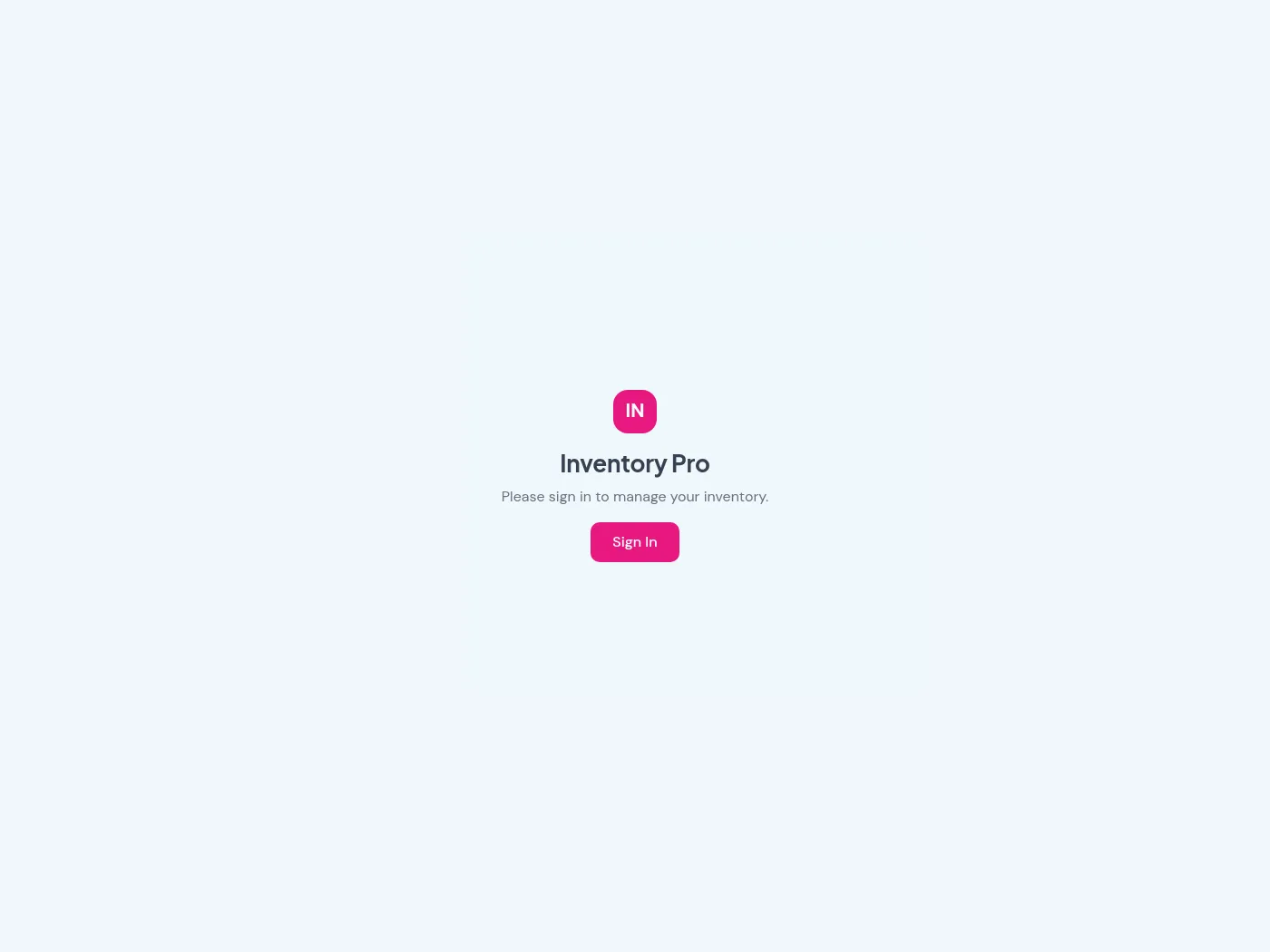 QuickStock Inventory