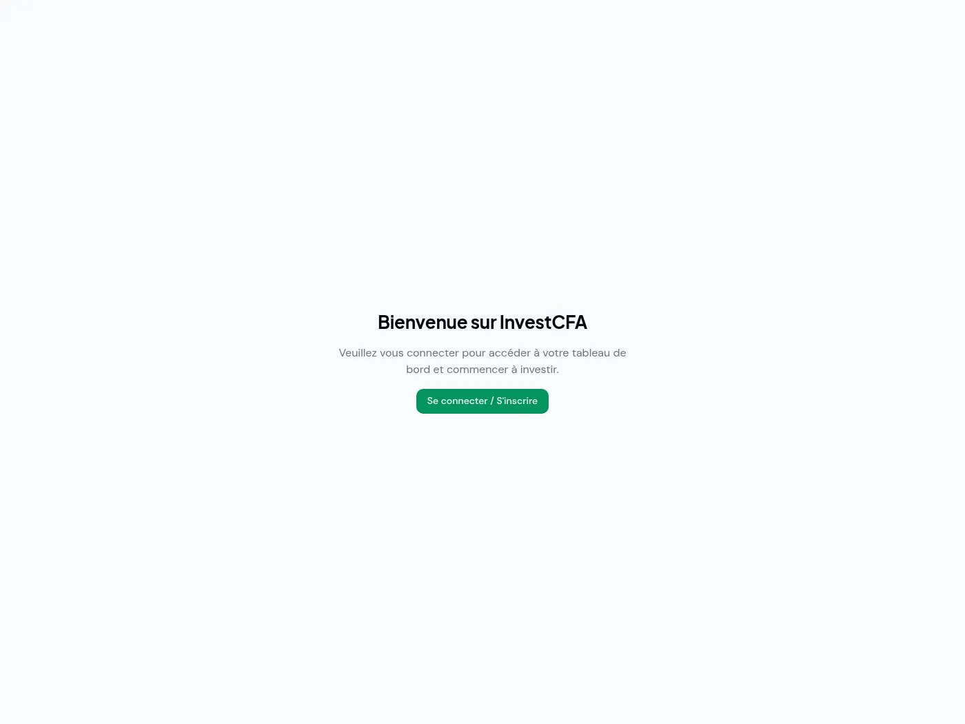 InvestCFA Dashboard