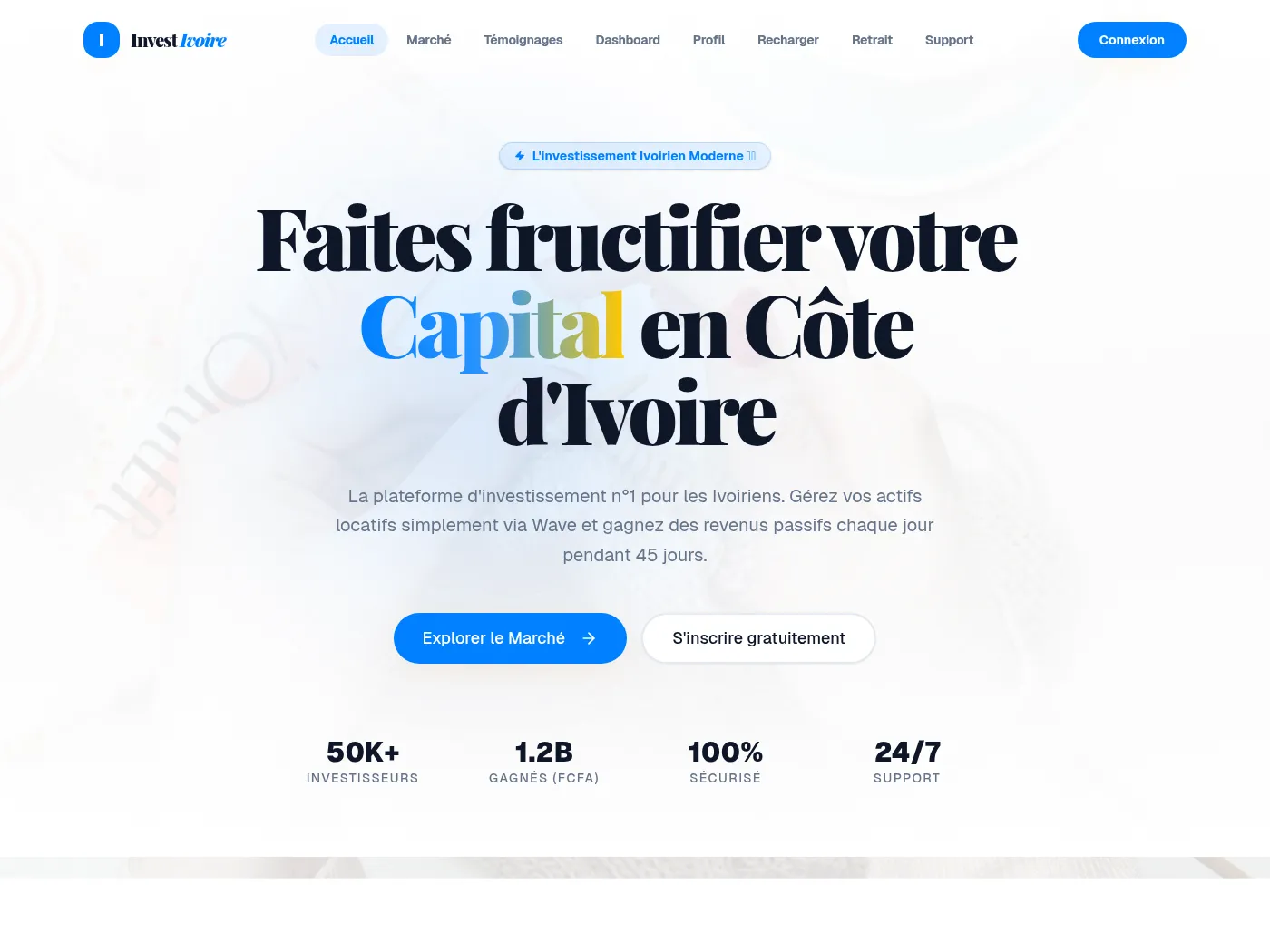Invest Ivoire Platform COTE D'IVOIRE