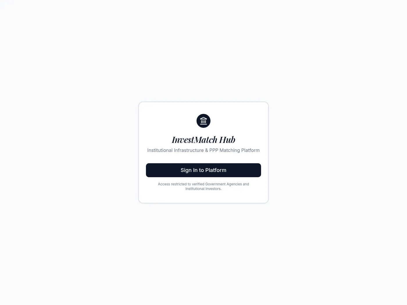InvestMatch Hub