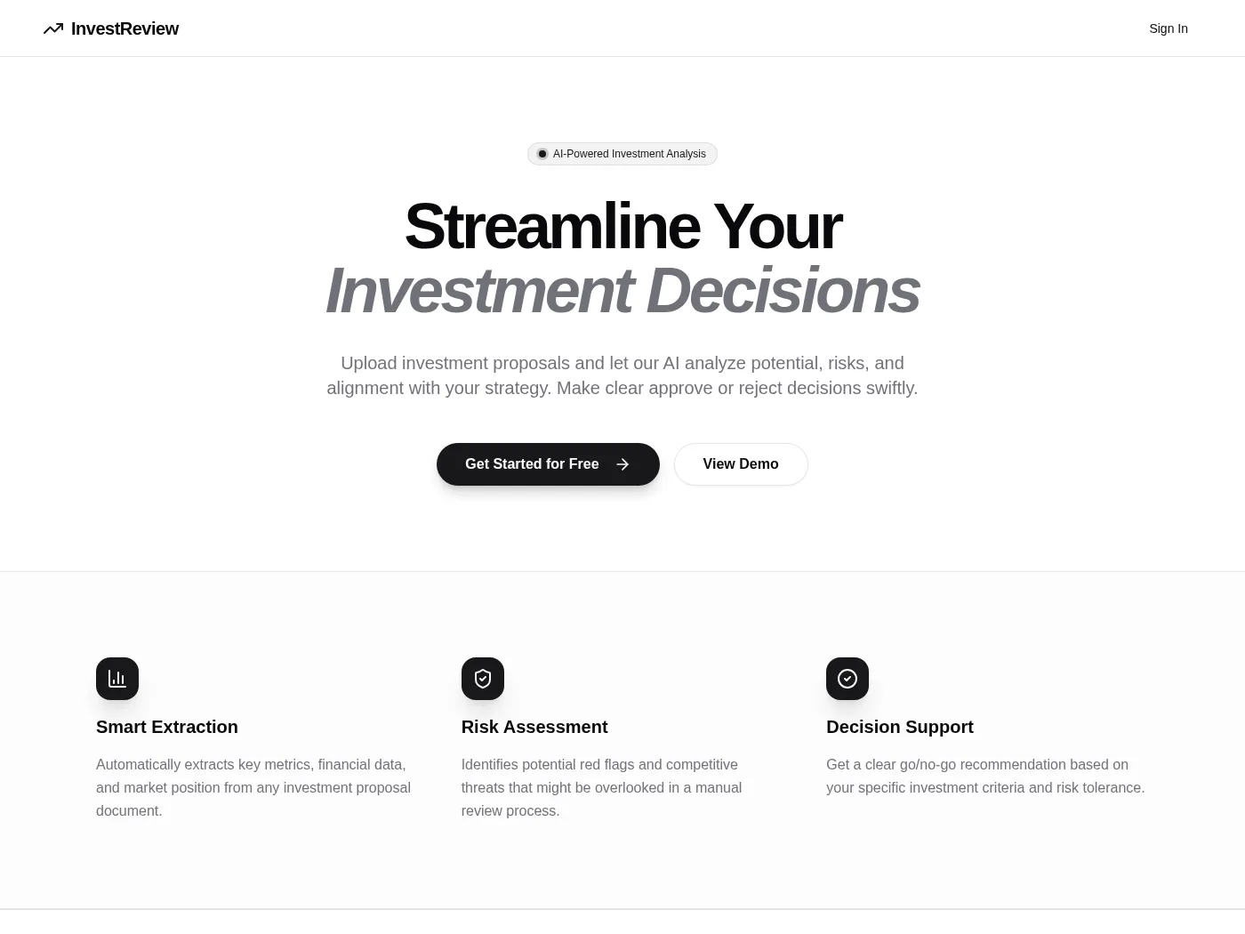 InvestReview Assistant