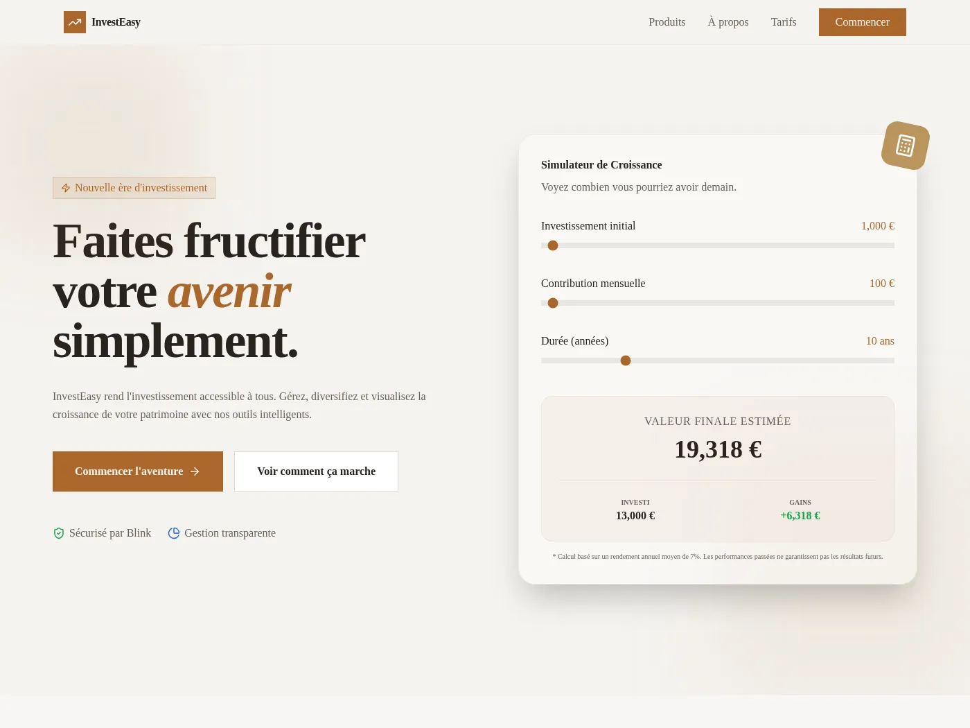 InvestEasy Website