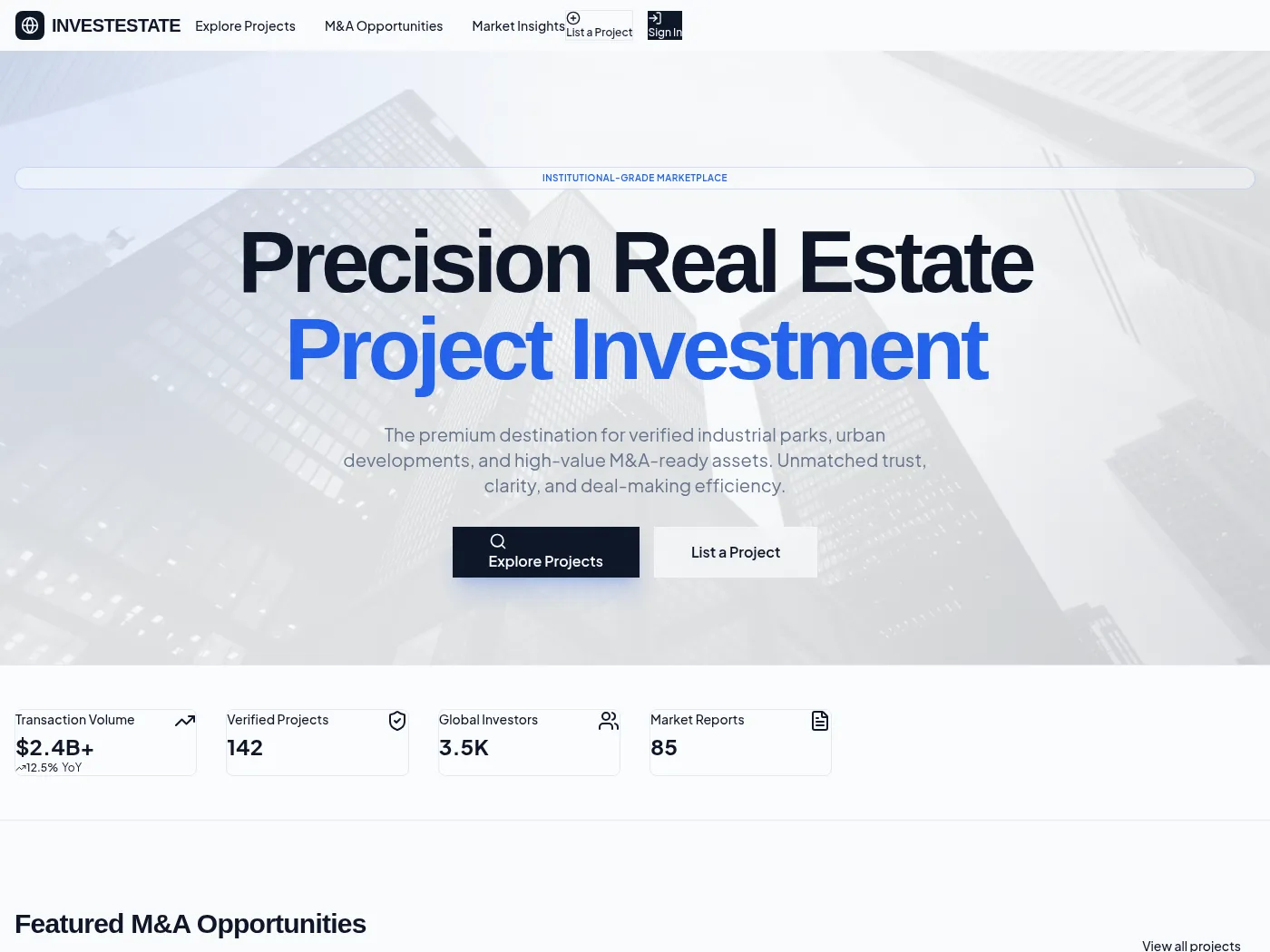 InvestEstate Marketplace