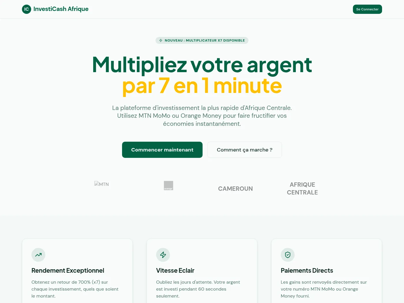 InvestiCash Afrique
