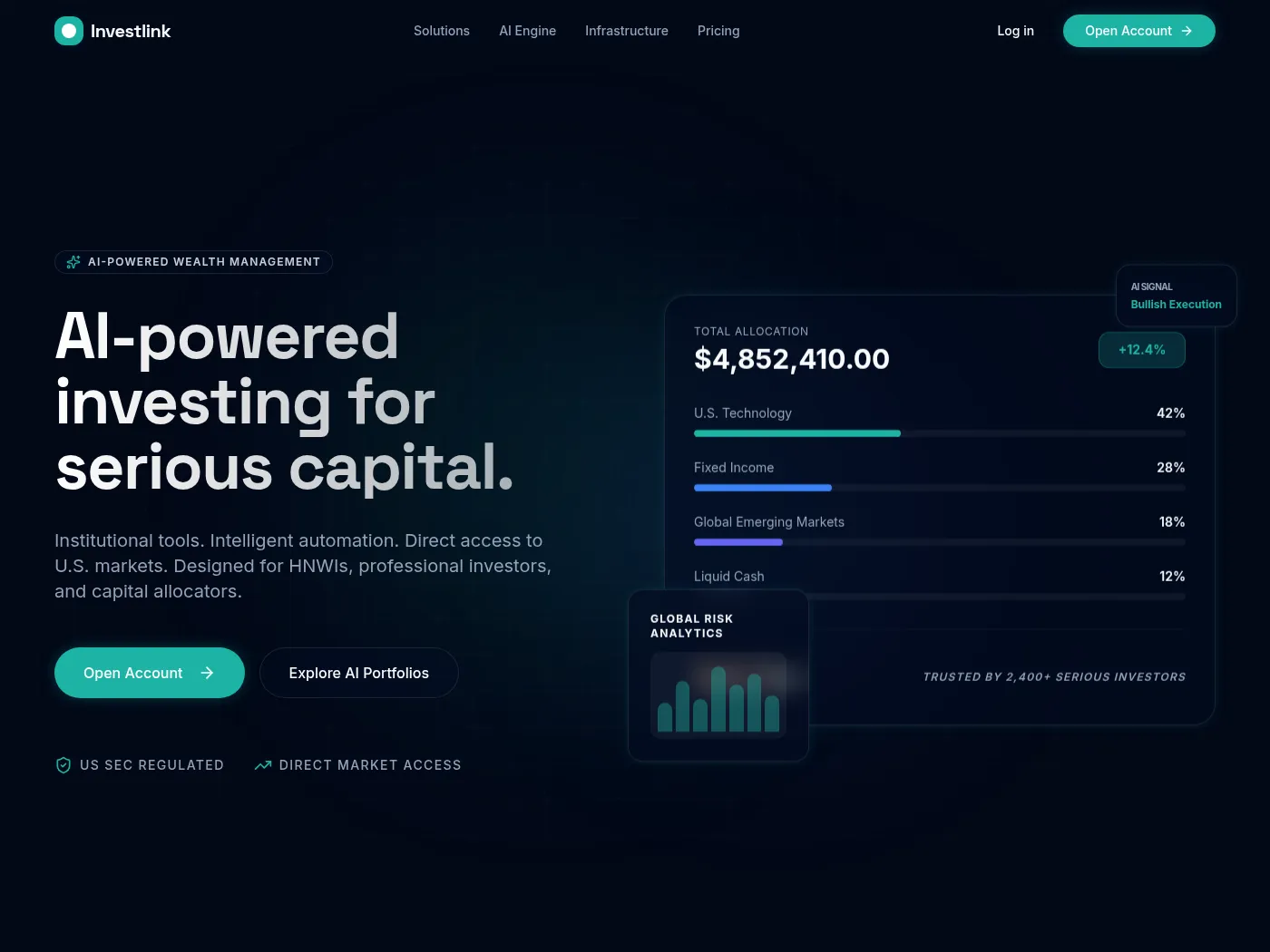 Investlink Premium Landing