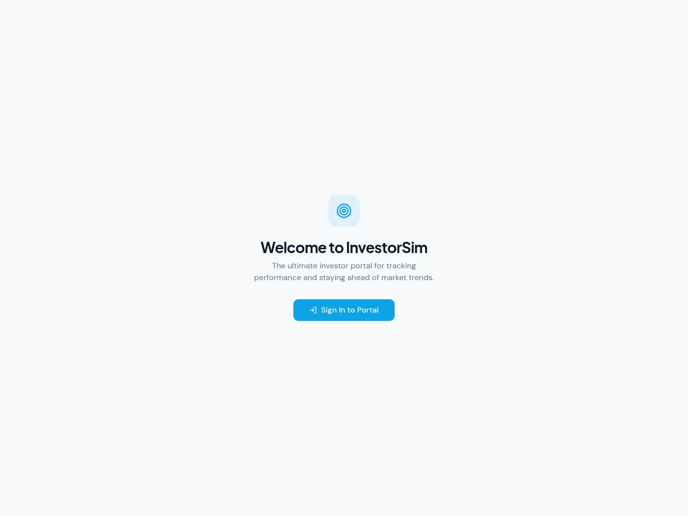 InvestorSim Dashboard