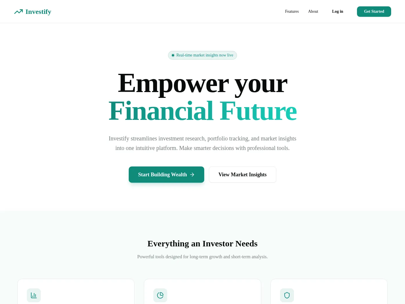 Investor Helper App