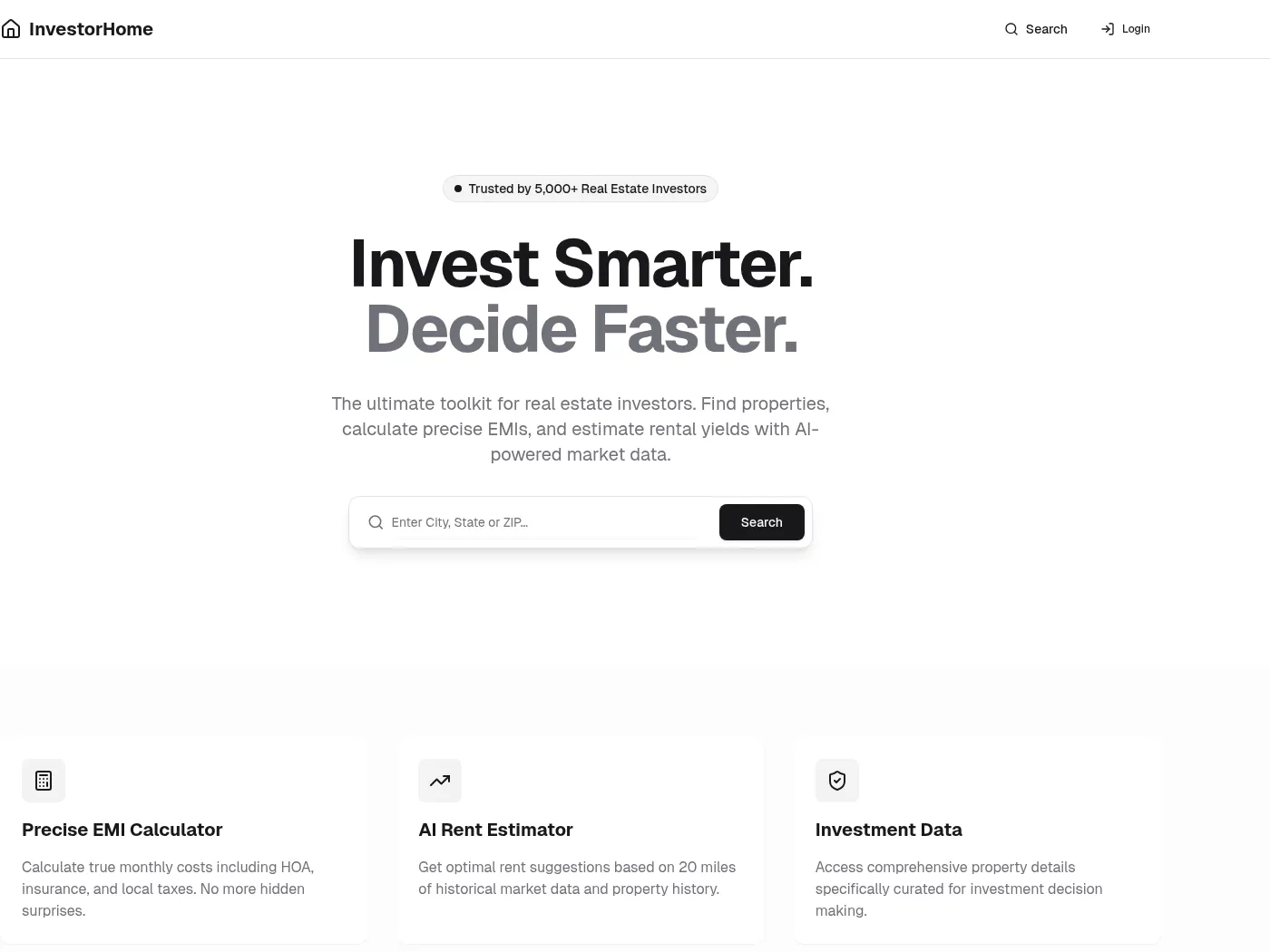 Investor Home Finder