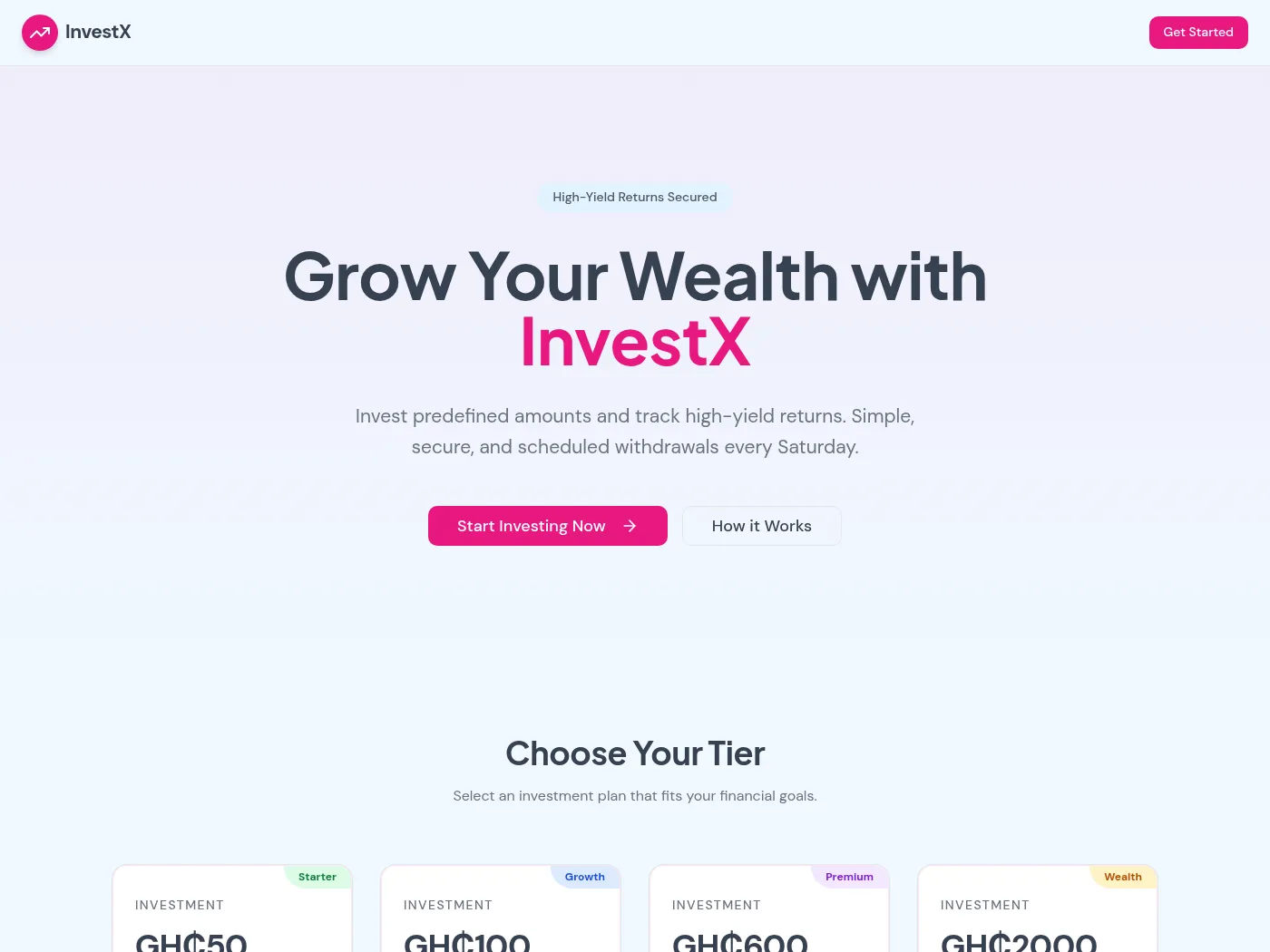 InvestX Returns Platform