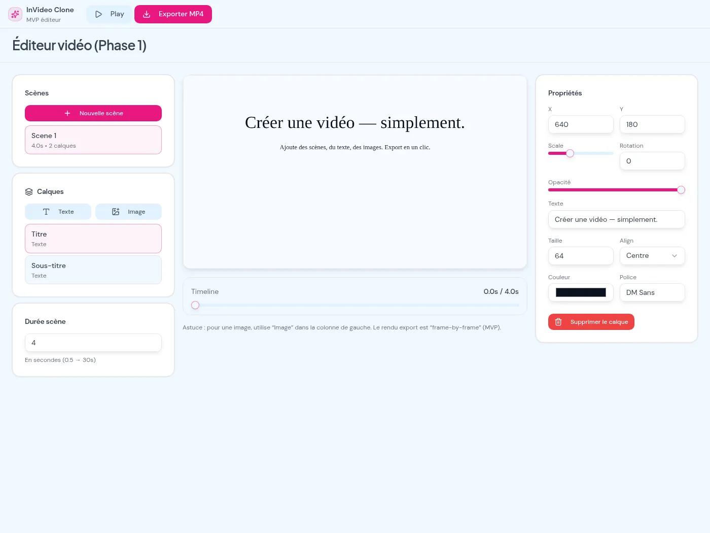 InVideo Clone