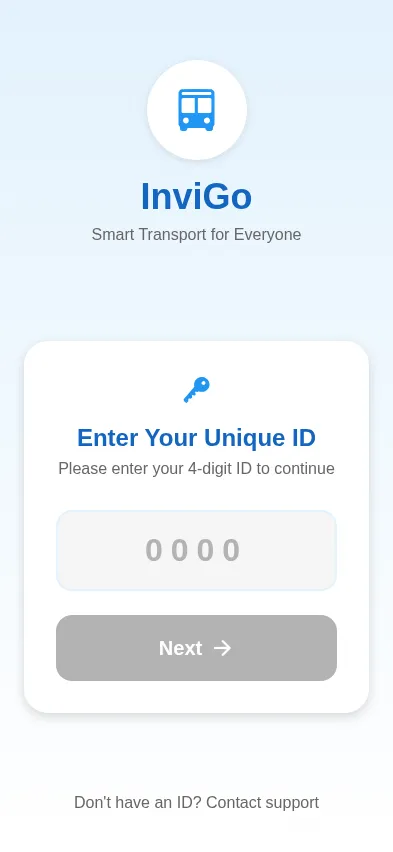 InviGo – Smart Transport UI for Accessible Mobility