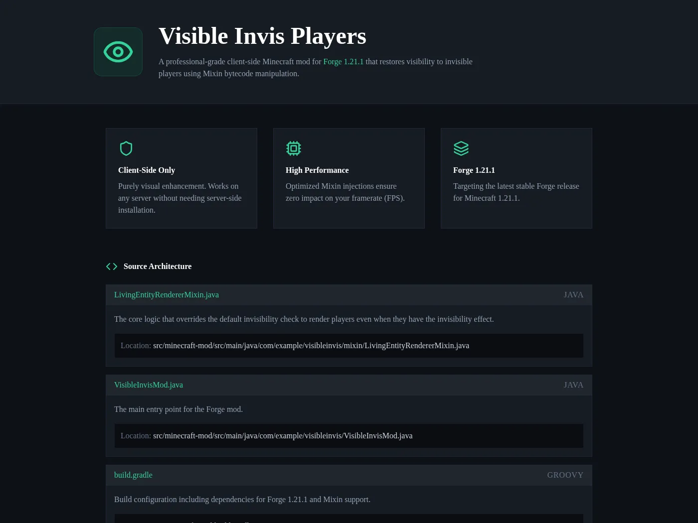 Visible Invis Players
