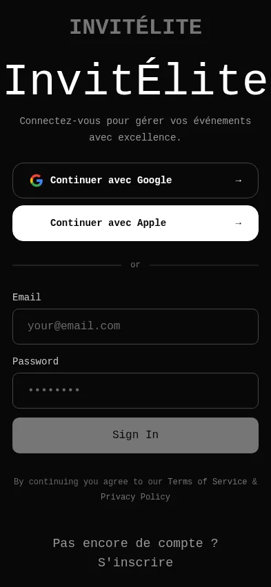 Gestion des invités