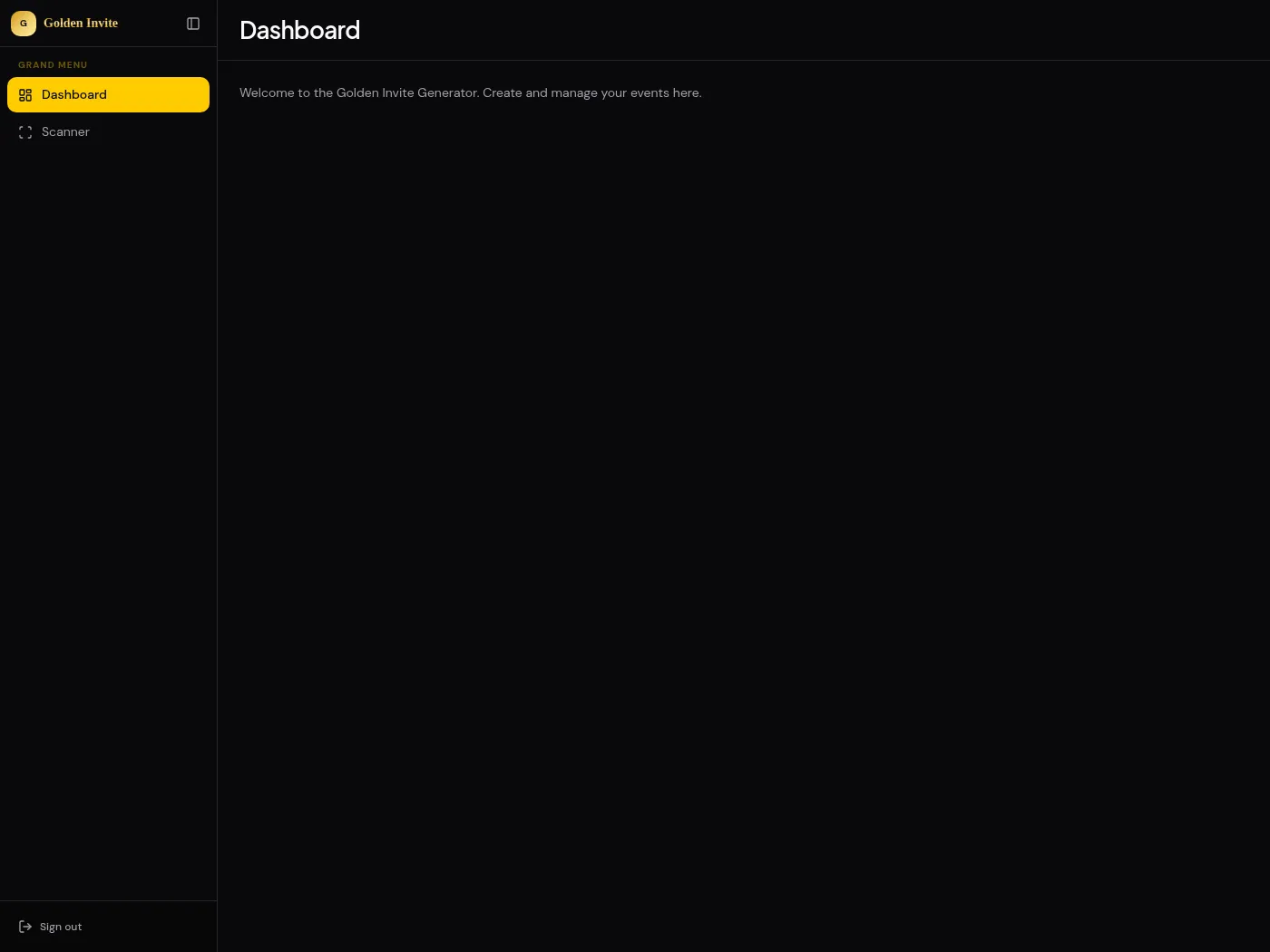 Golden Invite Generator