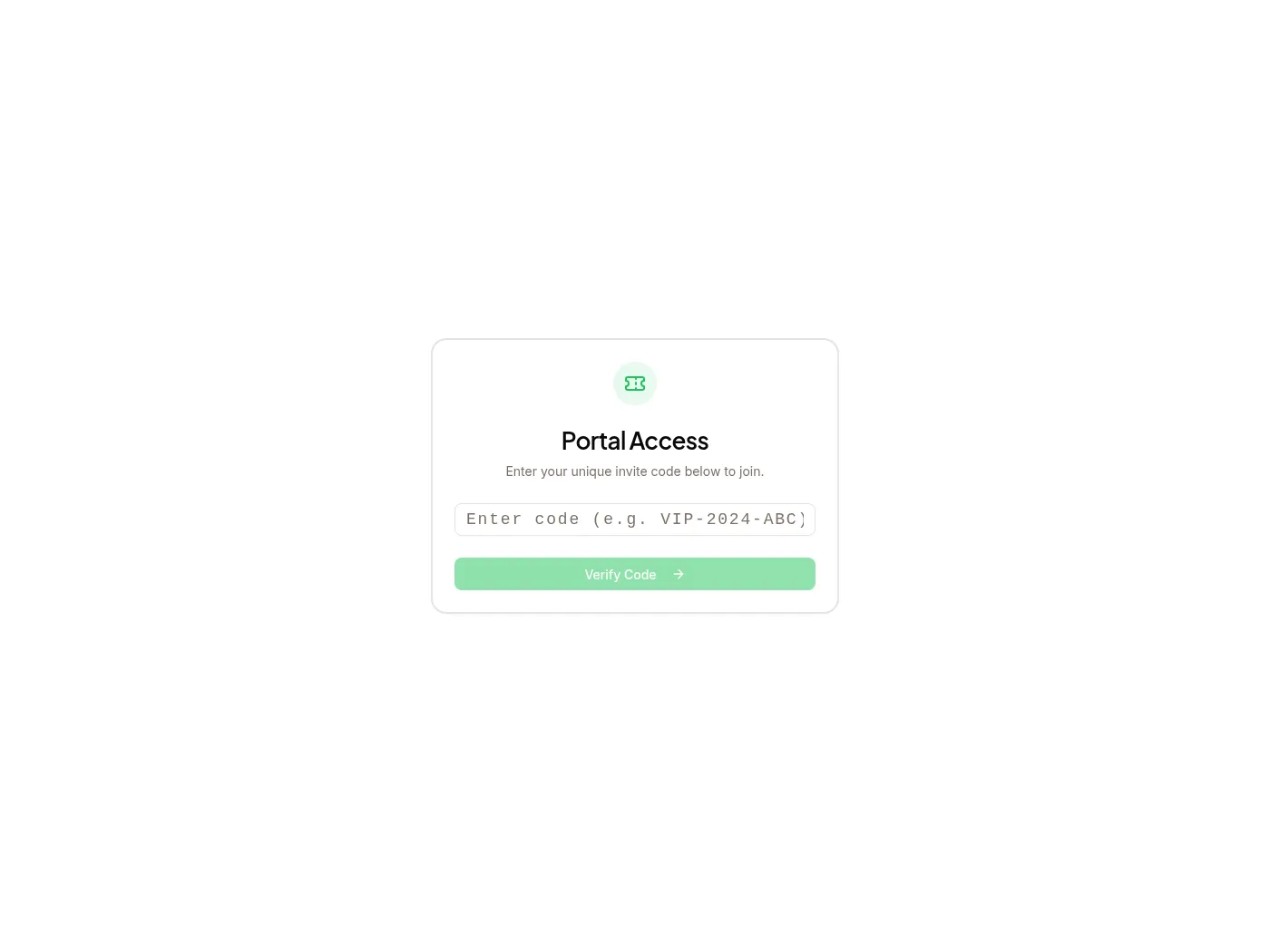 Inviter Code Portal