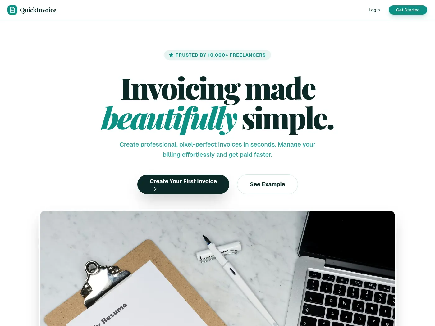 QuickInvoice Generator
