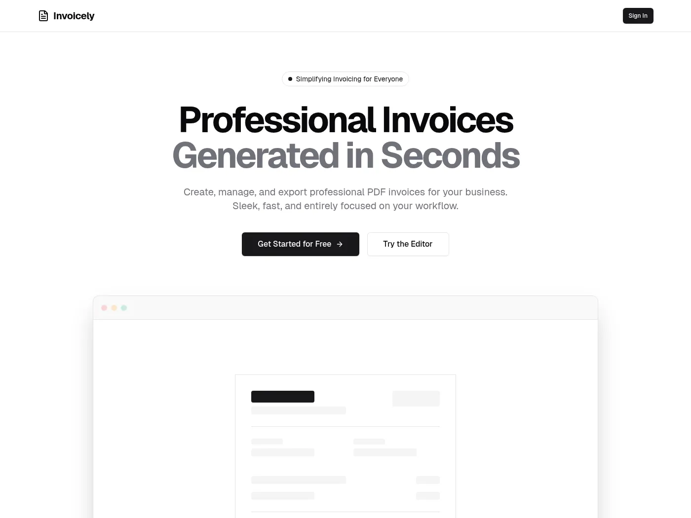 Invoice PDF Generator