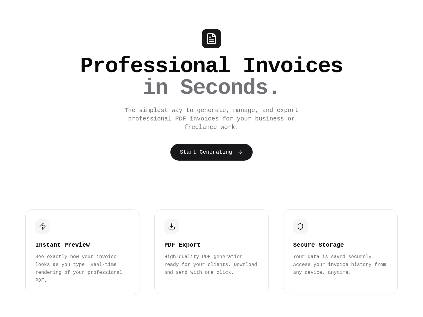 Instant Invoice Maker