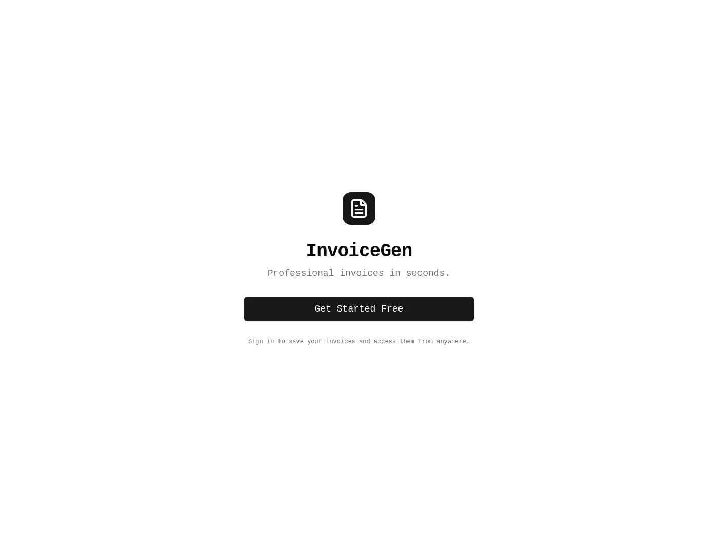 Invoice PDF Generator