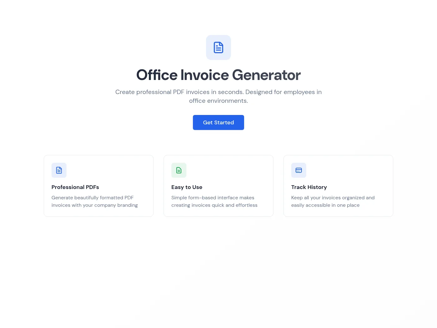 Office Invoice Generator