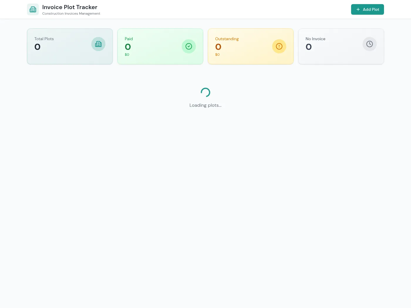 Invoice Plot Tracker