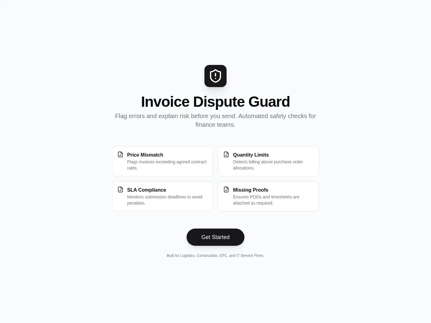 Invoice Dispute Guard