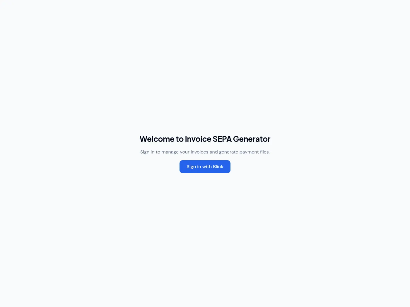 Invoice SEPA Generator