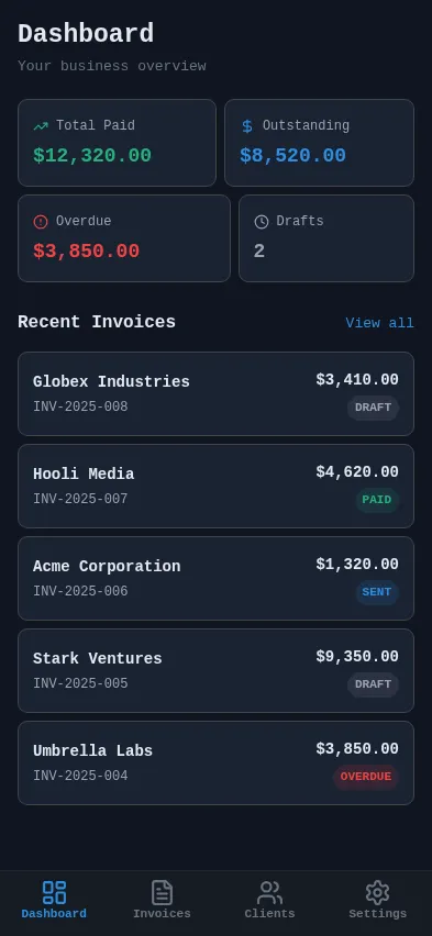 QuickInvoice Pro