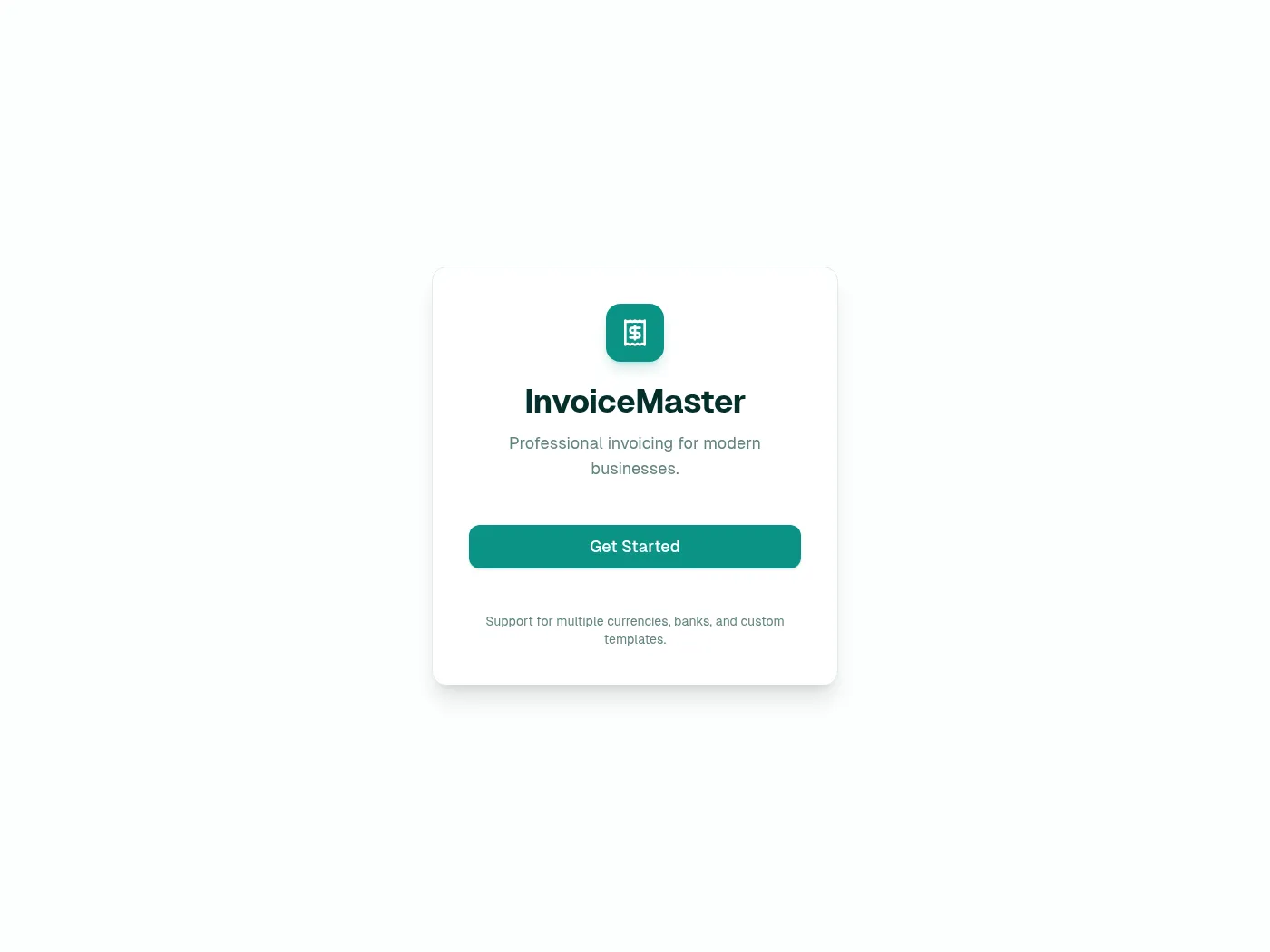 InvoiceMaster SaaS