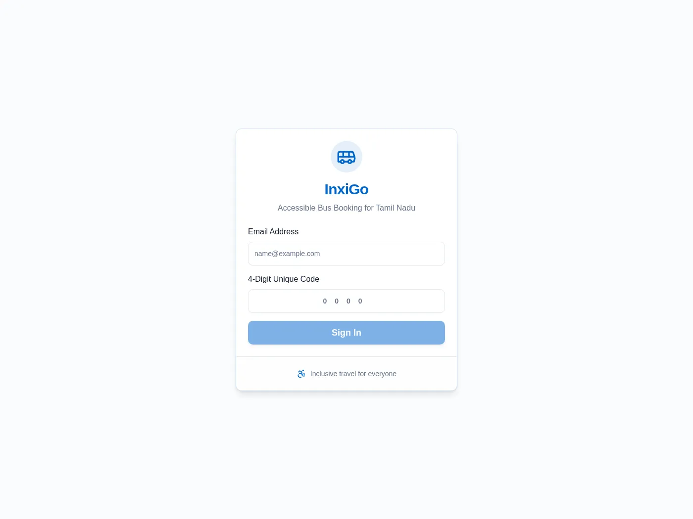 InxiGo Bus Booking