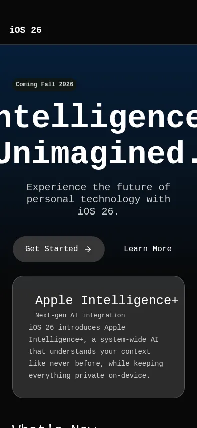 iOS 26 Kickstart