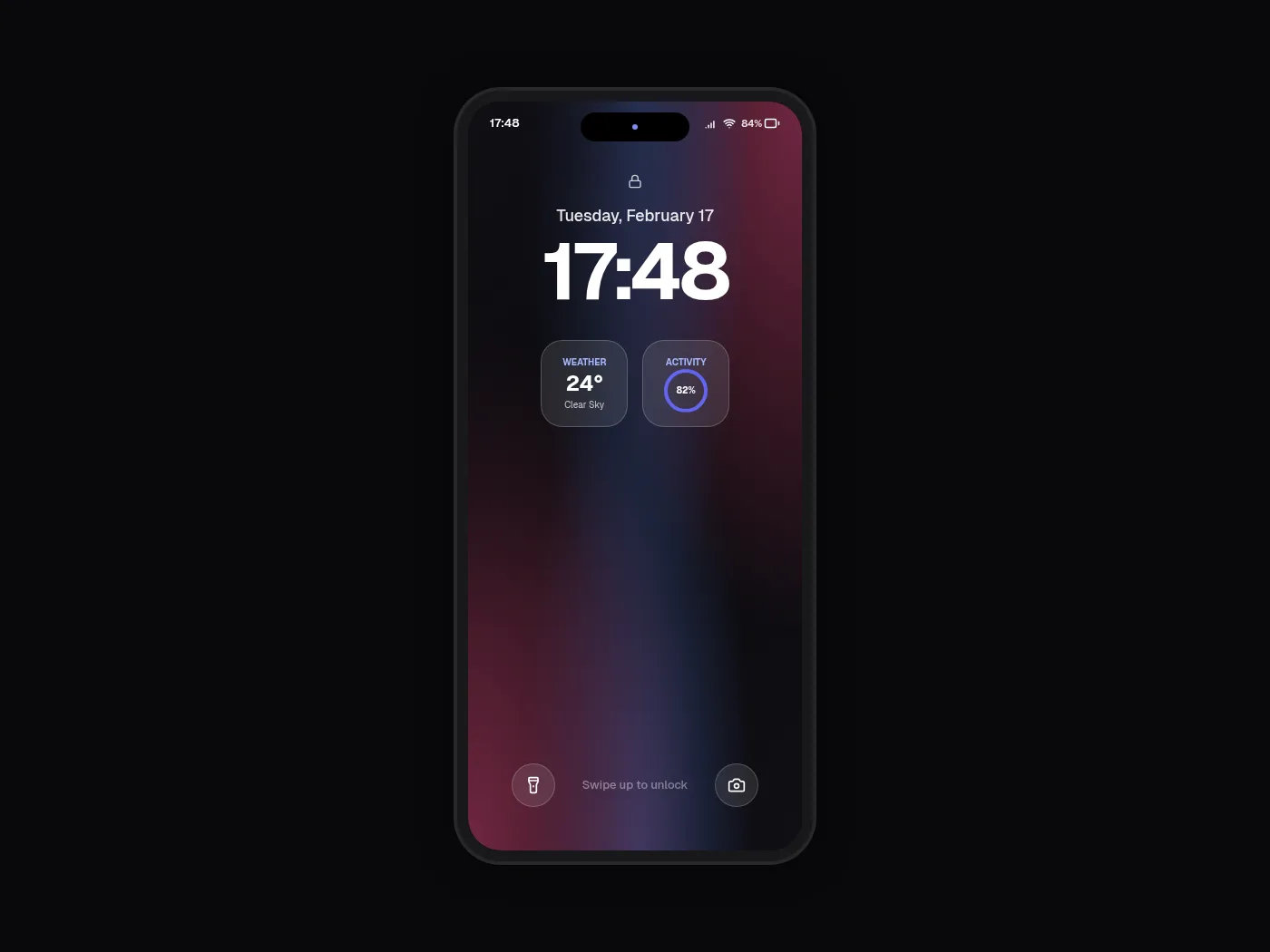iOS 26 lock screen Simulator