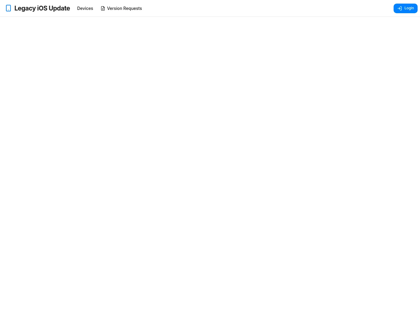 iOS App Updater Portal