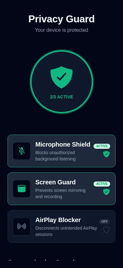 iOS Privacy Guard