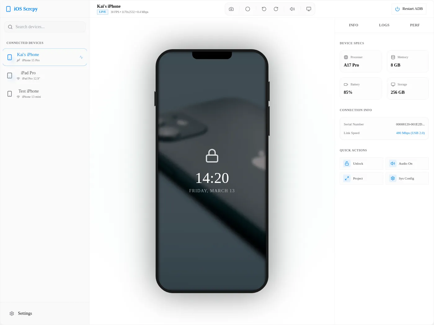 iOS Scrcpy Clone