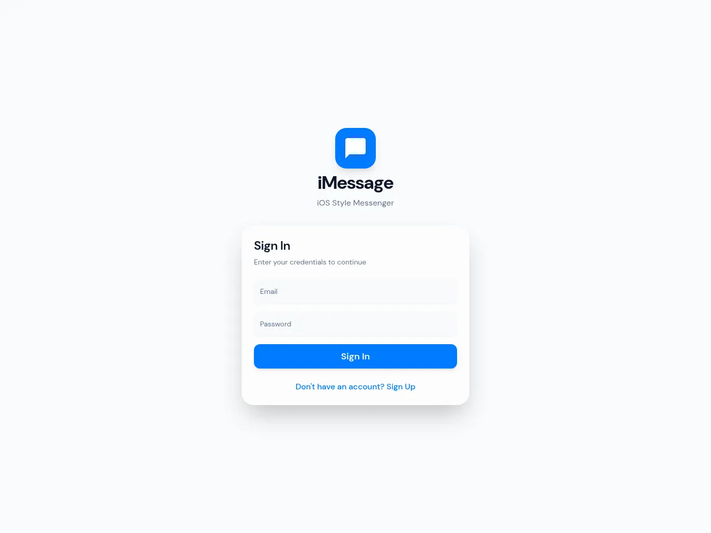 iOS Style Messenger