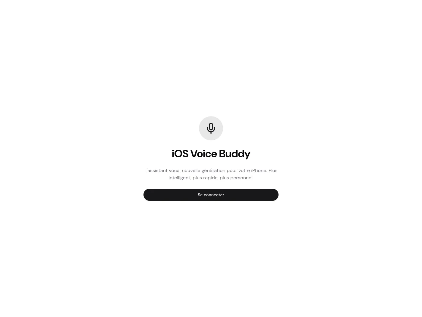 iOS Voice Buddy