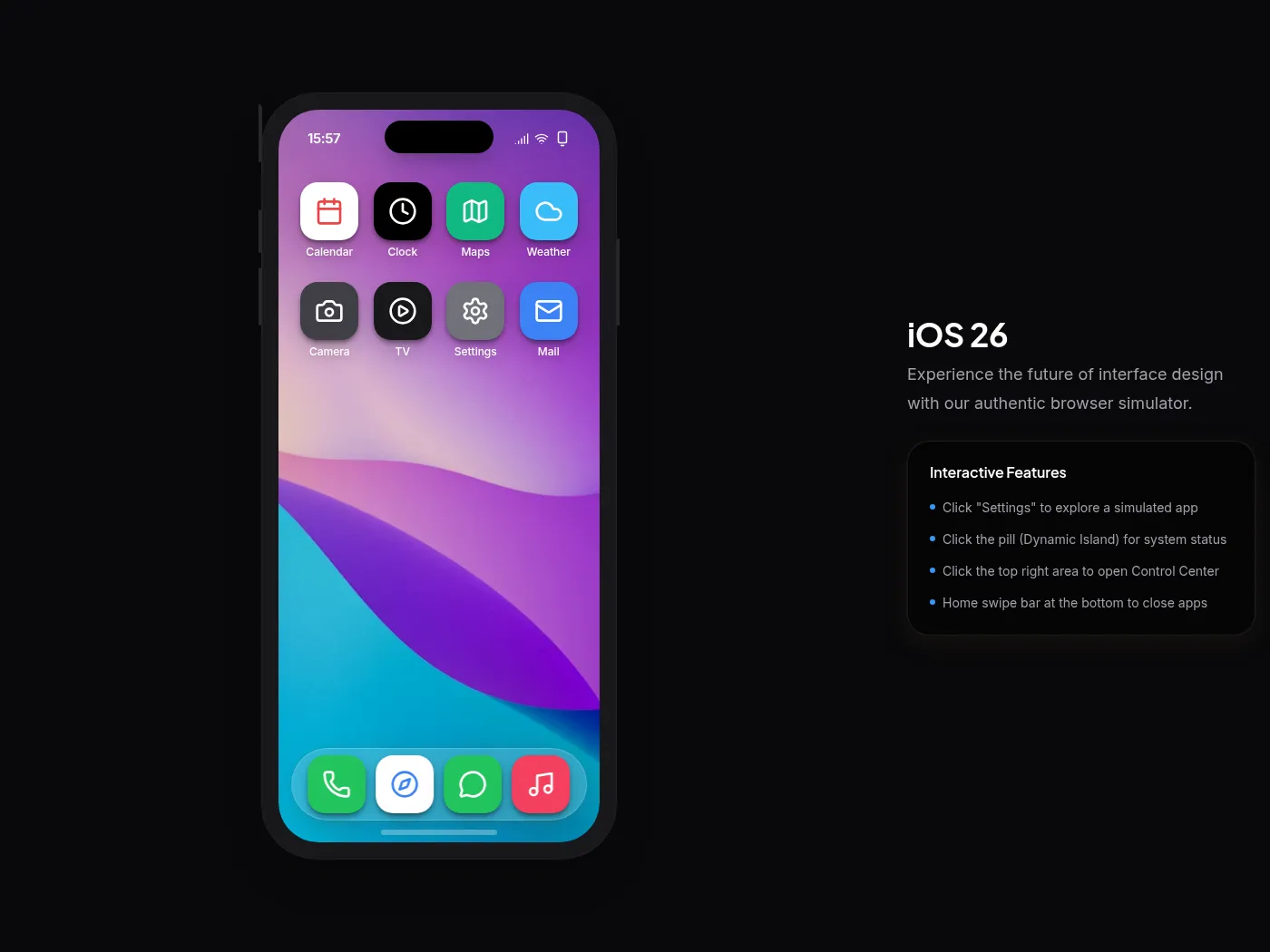 iOS 26 Browser Simulator