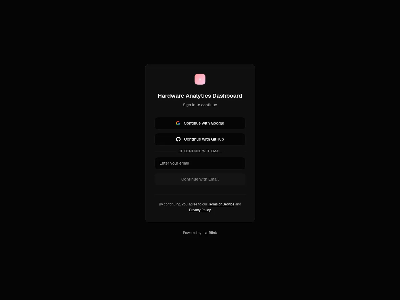 Hardware Analytics Dashboard