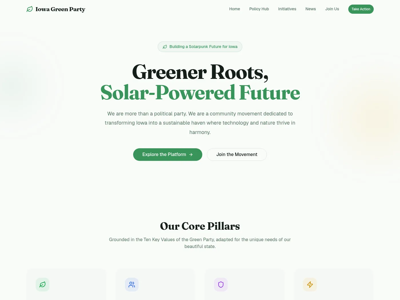 Iowa Green Party Solarpunk