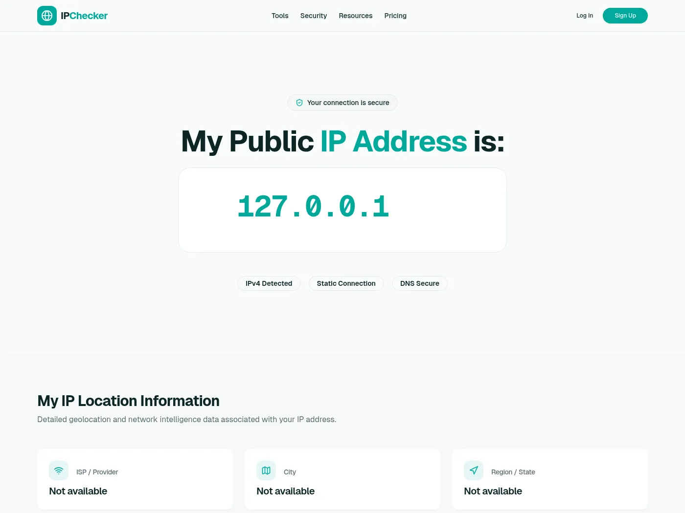 My IP Website