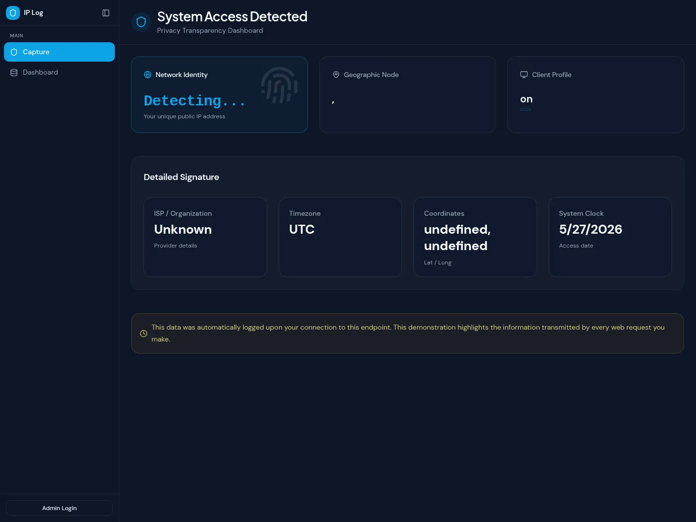 IP Tracker Website