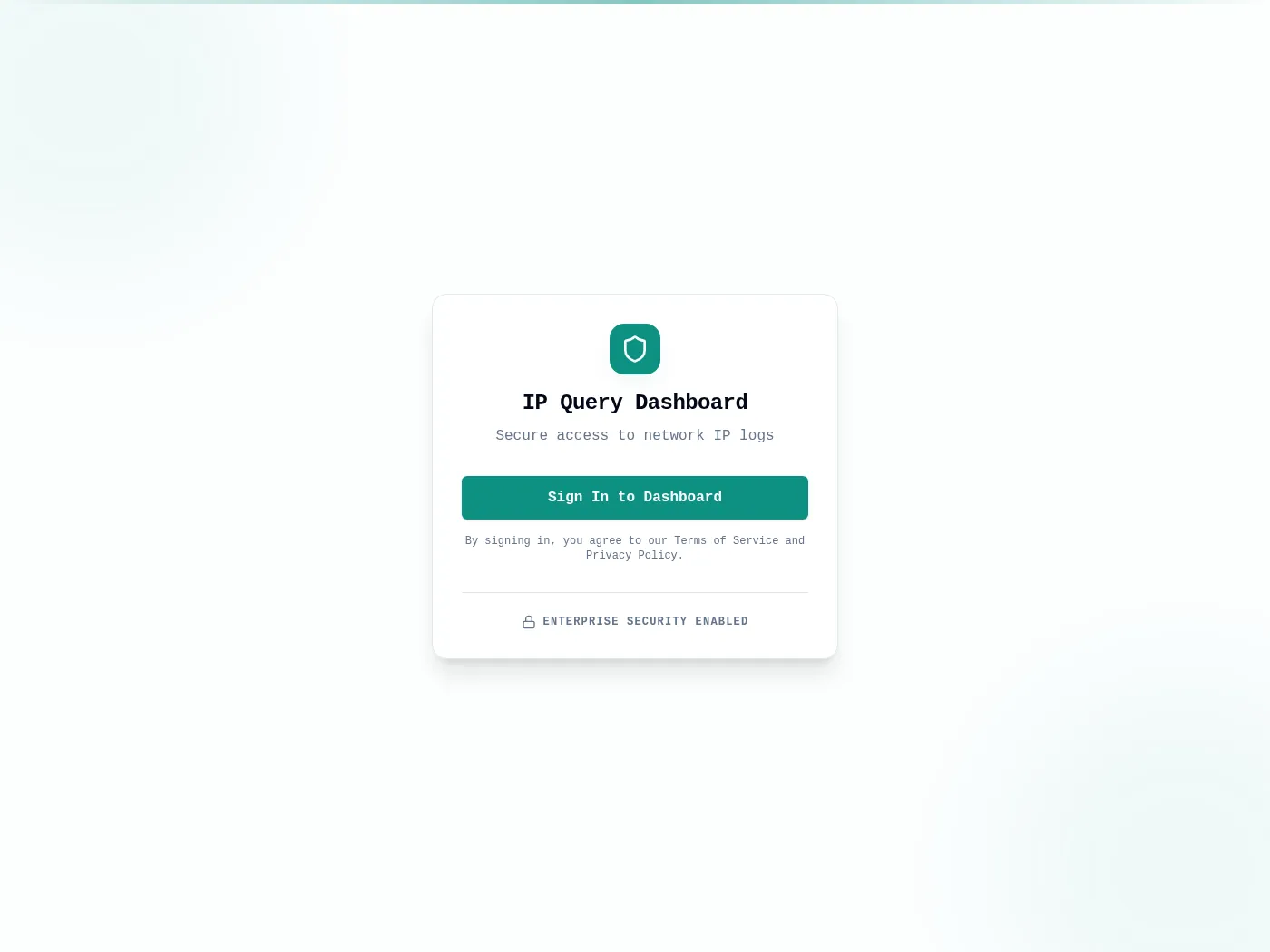IP Query Dashboard