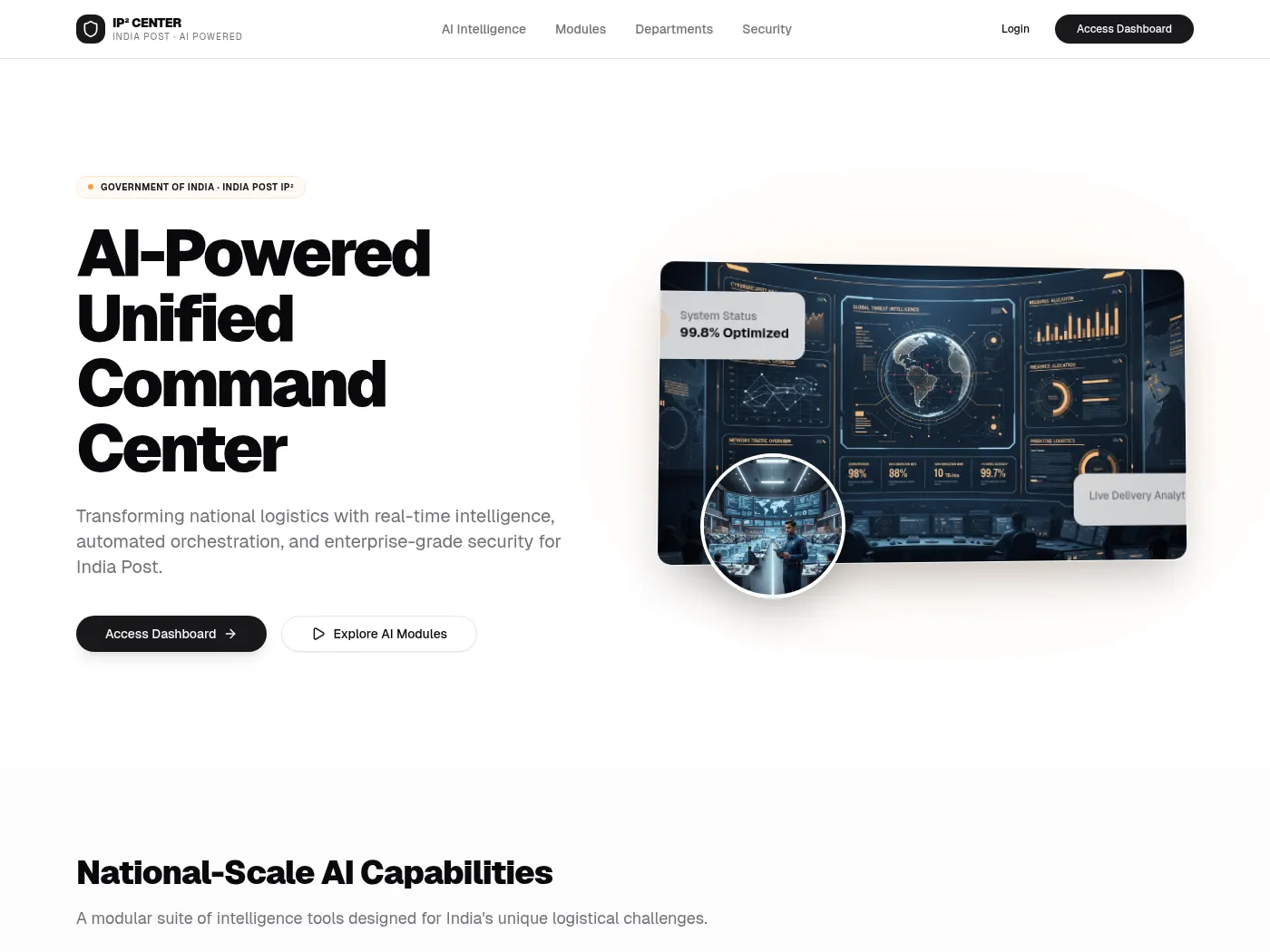 IP² AI Command Landing