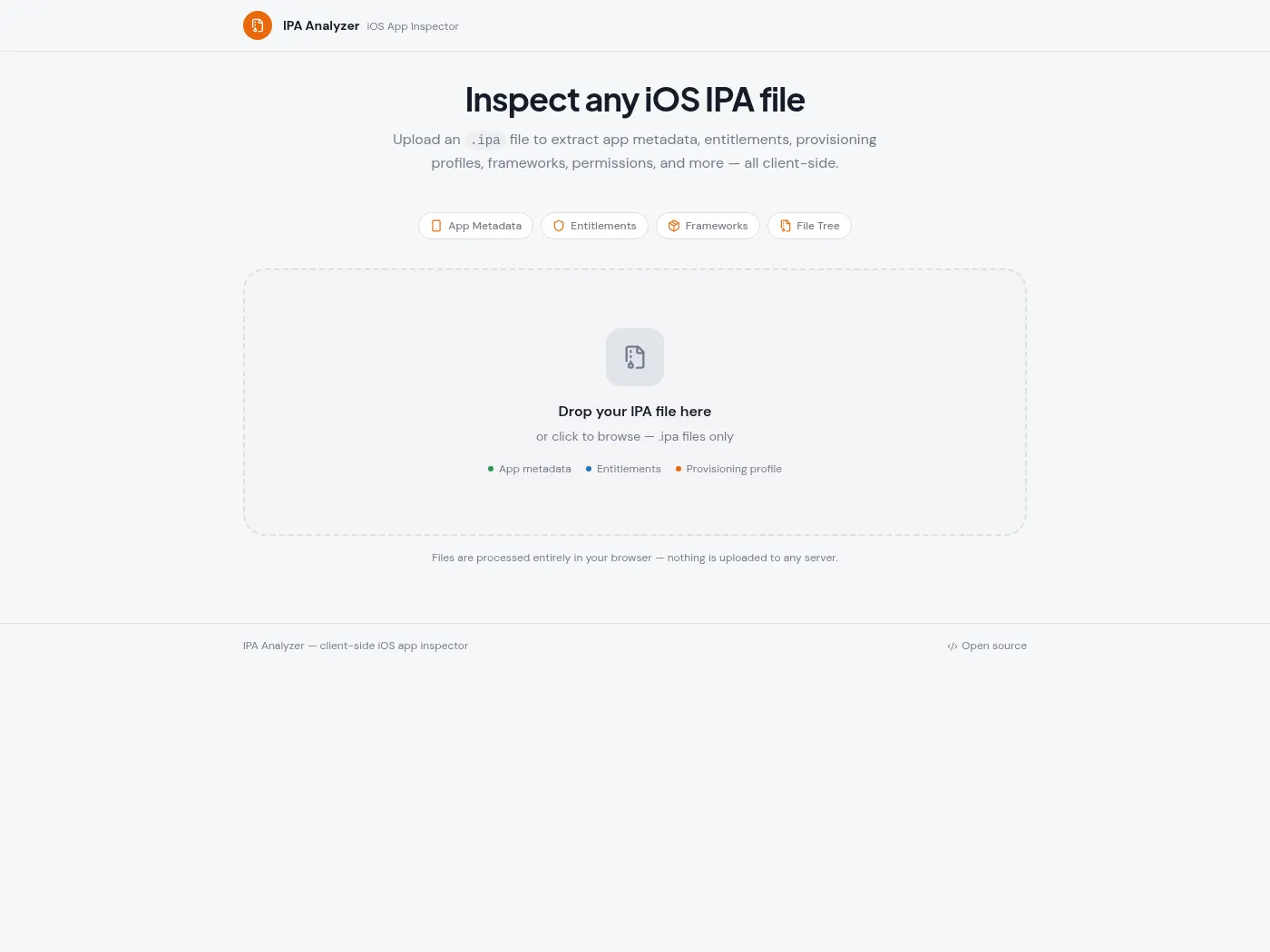 IPA File Analyzer