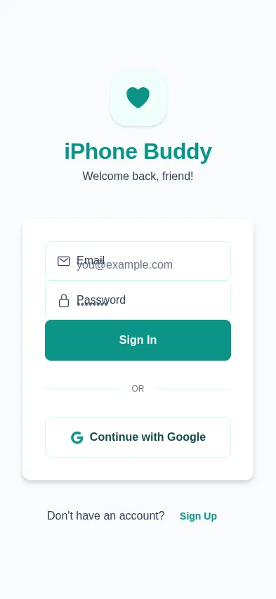 iPhone Buddy App