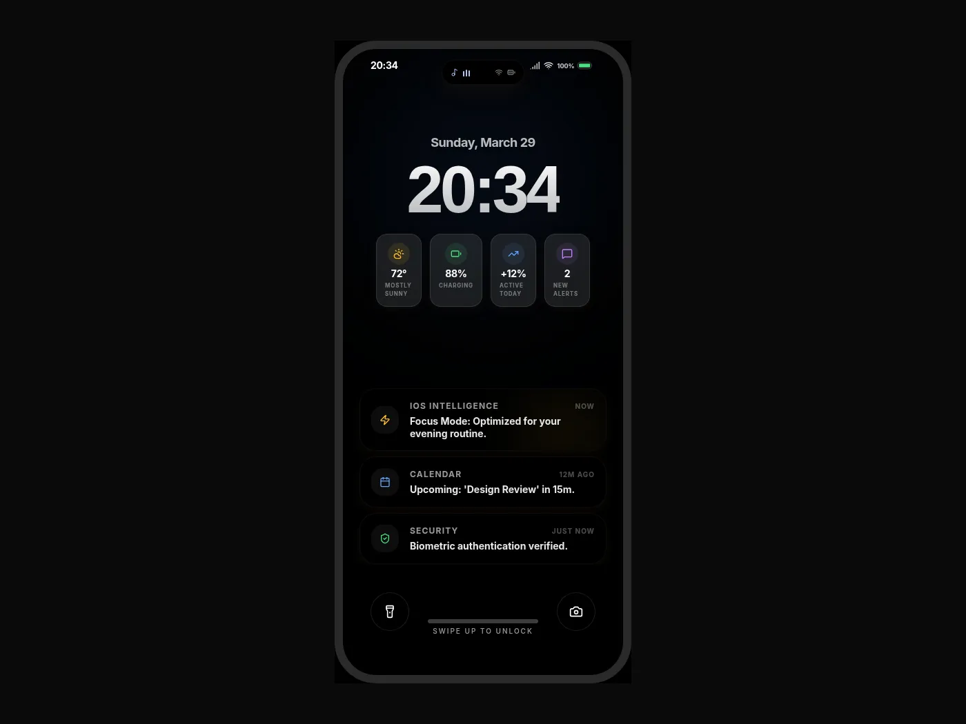 iPhone 16 Lock Screen Sim